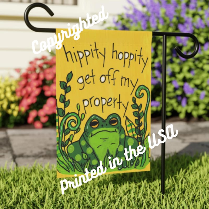 Hippity Hoppity Get off My Property Sign - Etsy