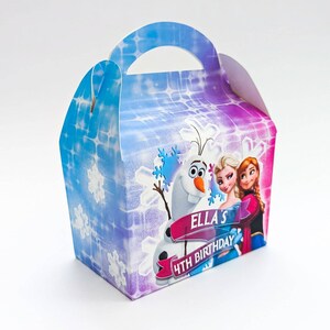 Frozen Childrens Party Box Gift Bag Favour - Etsy