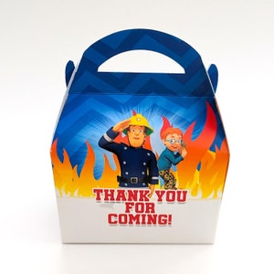 Fireman Sam Childrens Party Box Gift Bag Favour - Etsy