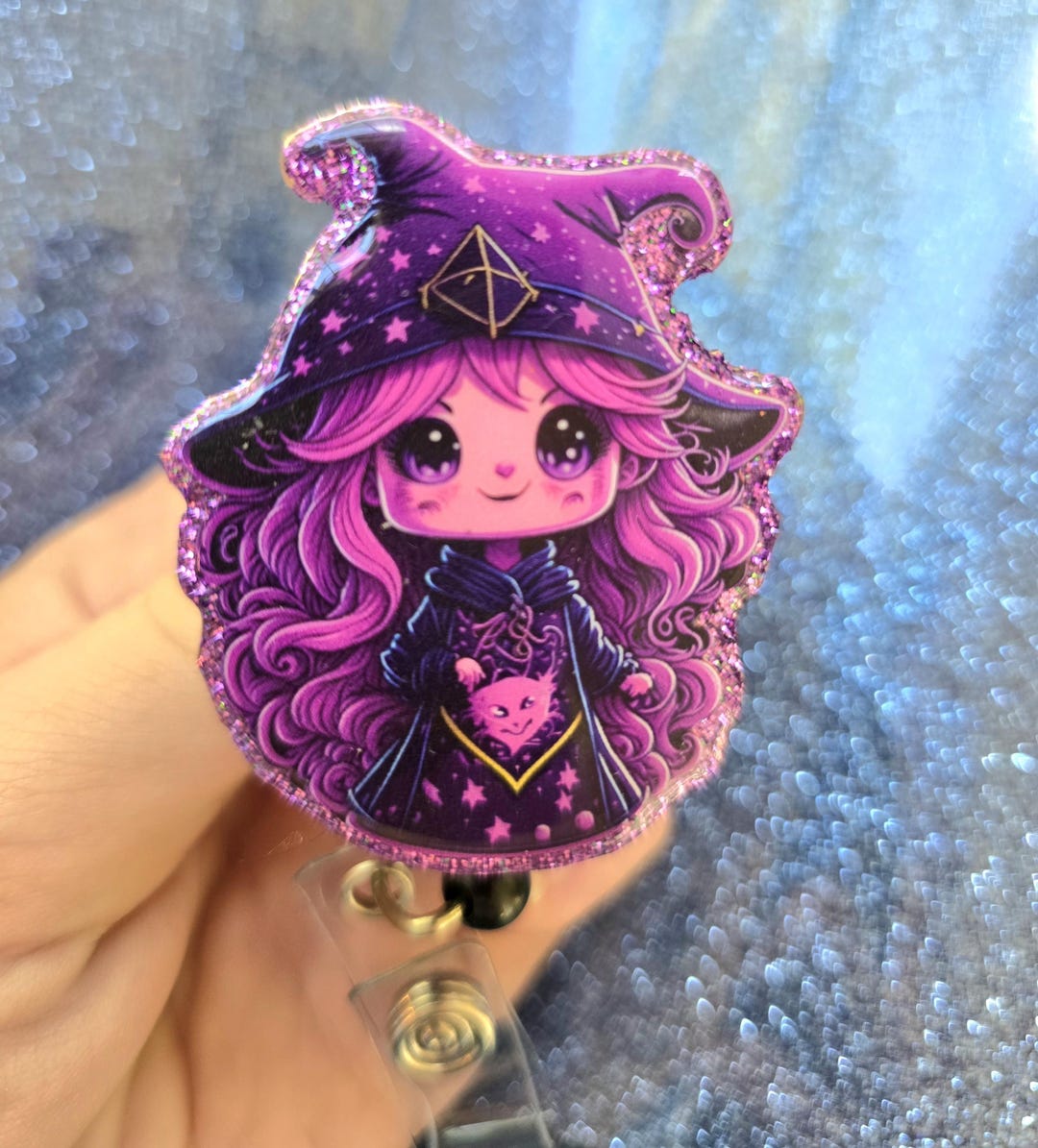 Witch Badge Reel: Handmade Halloween Nurse Accessory - Etsy