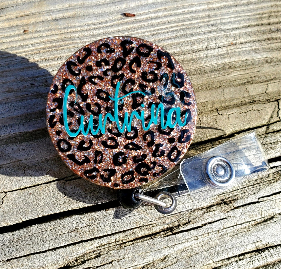 Cheetah Badge Reel, Leopard Badge Reel ,retractable Badge Reel ,ombre ...