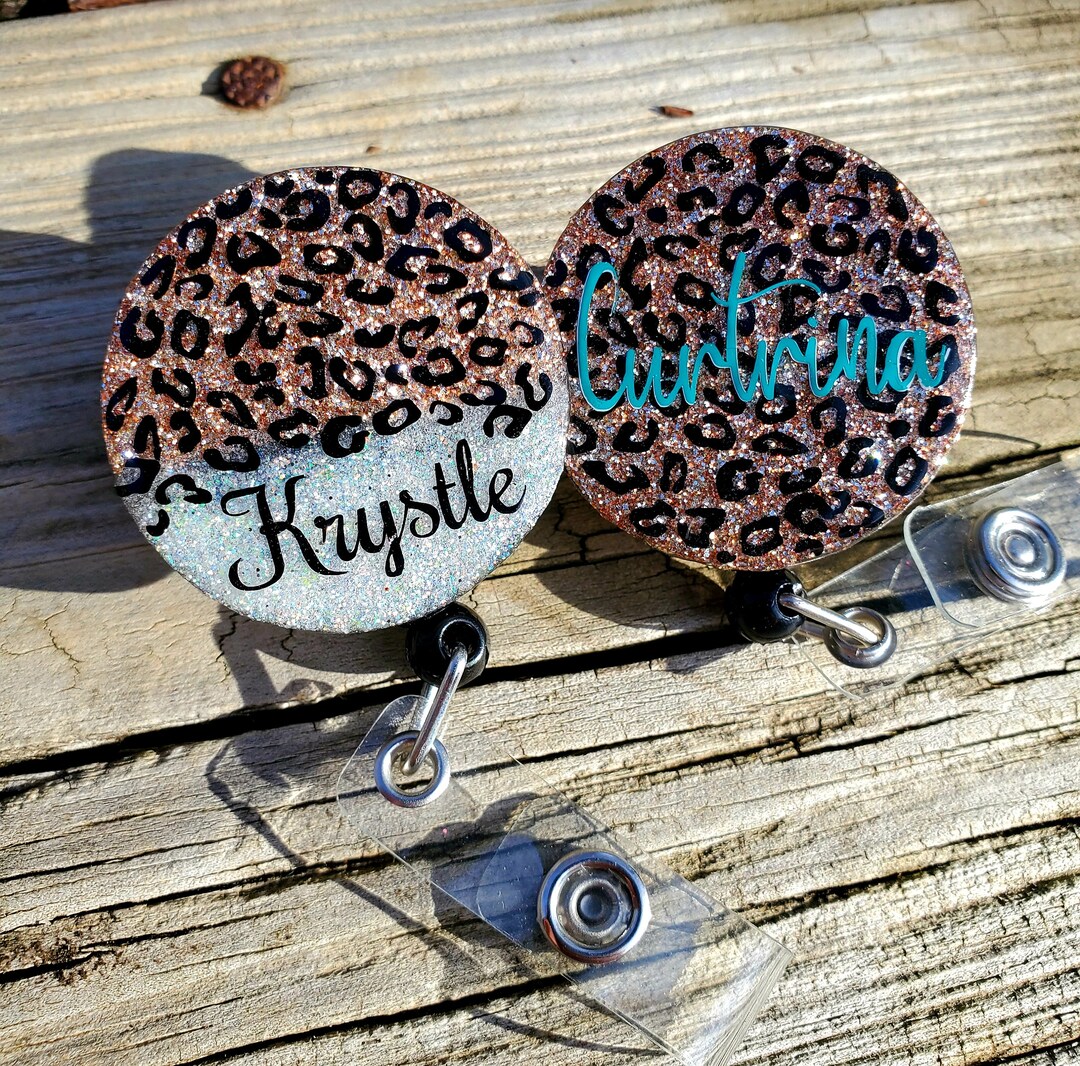 Cheetah Badge Reel, Leopard Badge Reel ,retractable Badge Reel ,ombre ...