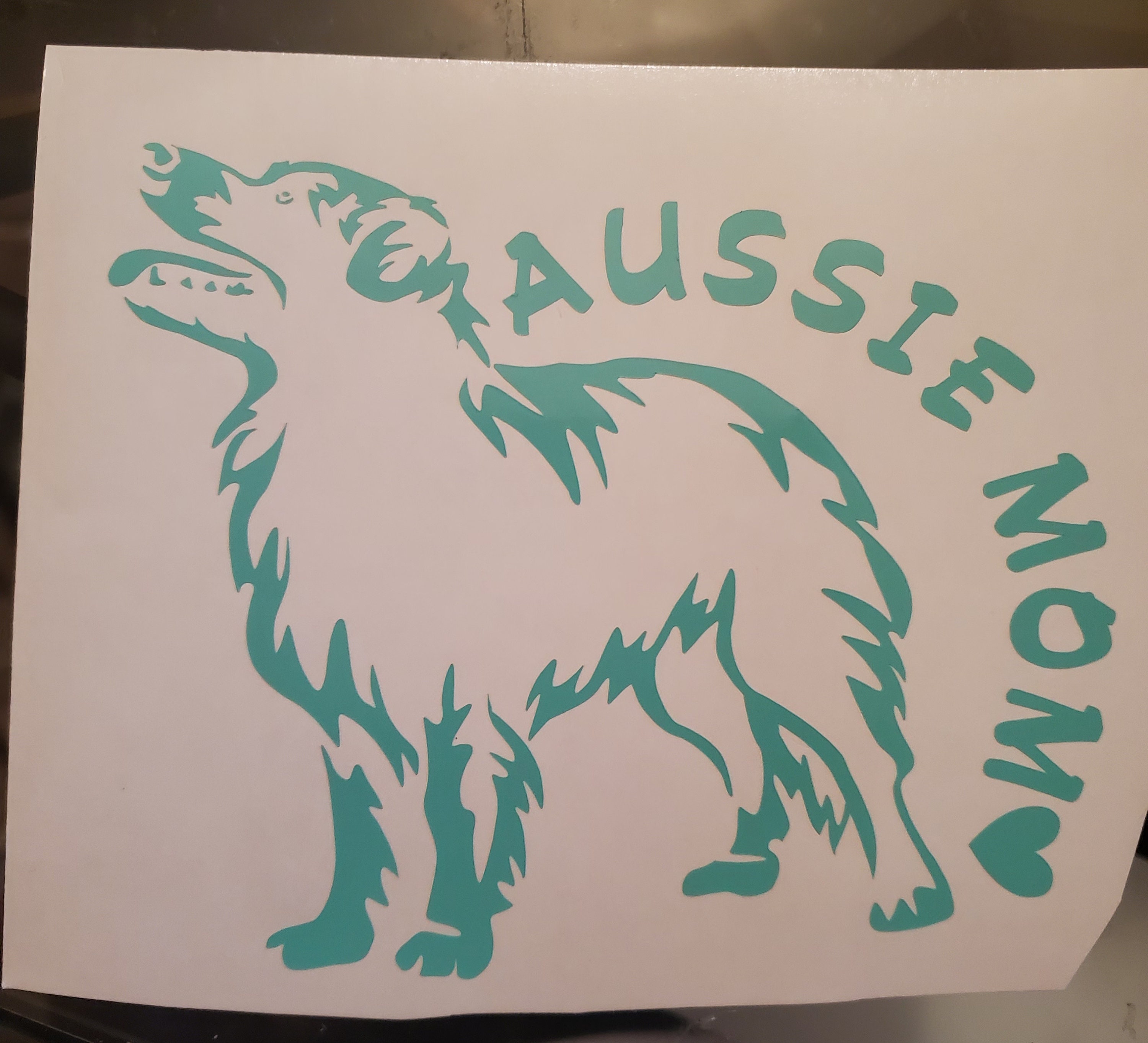 Aussie Mom Decal Australian Shepherd Decal - Etsy