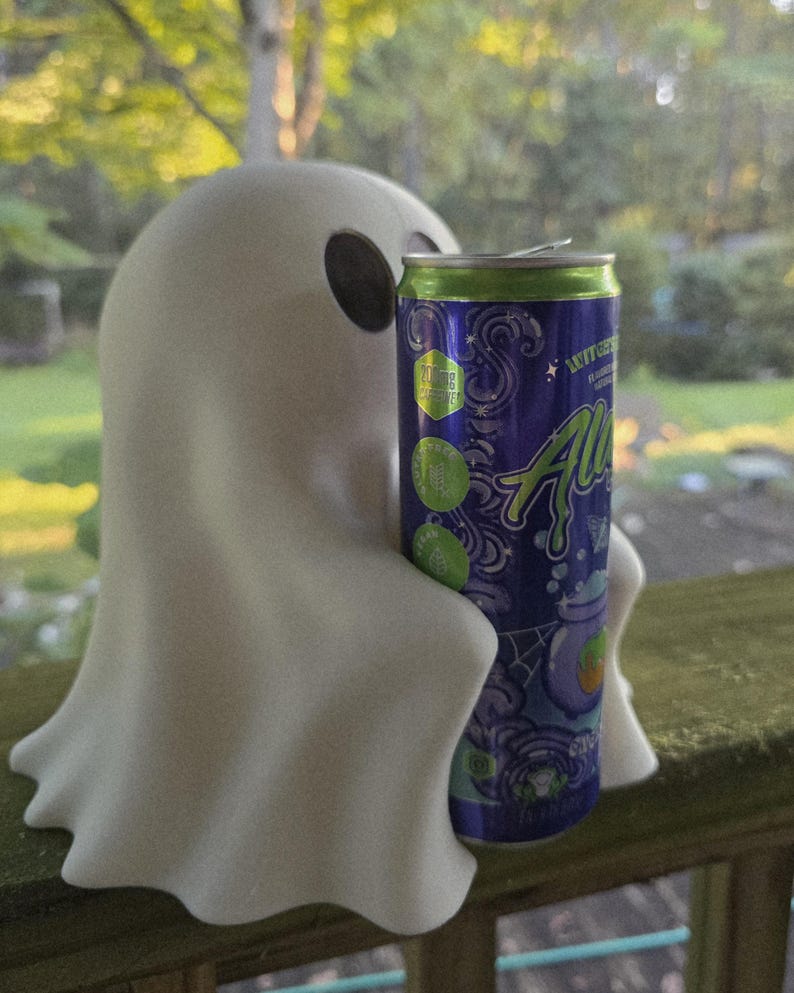 3D Printed Ghost Soda Can Cover: Spooky Drink Sleeve - Etsy