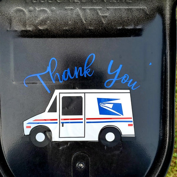Thank You Mailbox Decal - Etsy