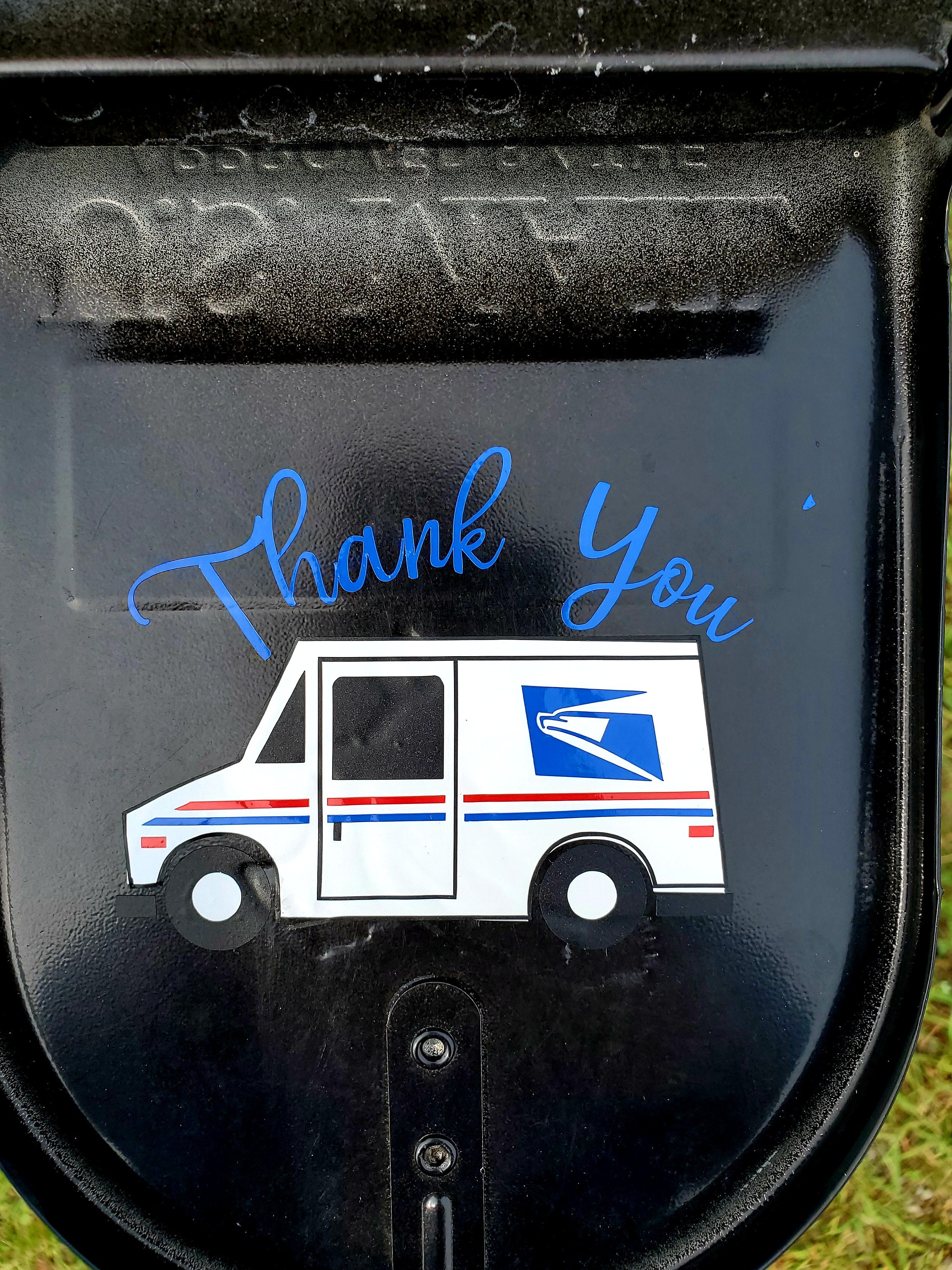 Thank You Mailbox Decal/Mailman Decal/Mailbox Decal | Etsy