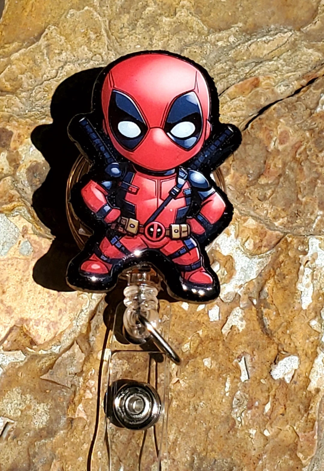Deadpool Inspired Badge Holder: Comic Book Anti-hero ID - Etsy