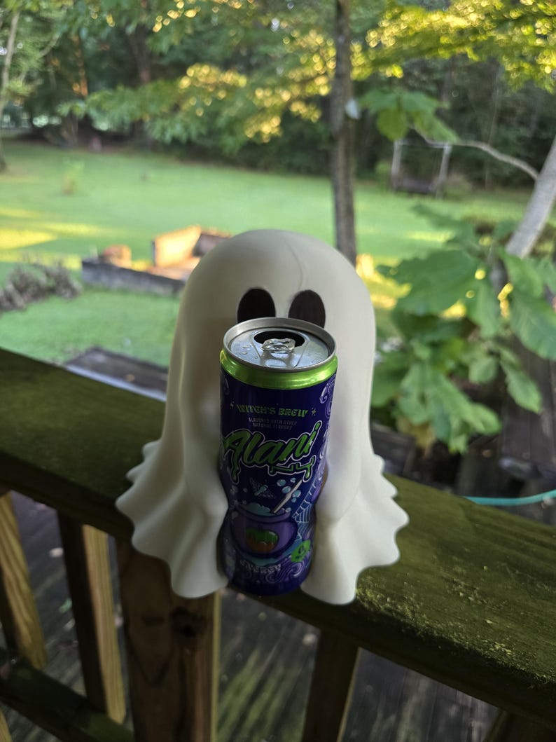 3D Printed Ghost Soda Can Cover: Spooky Drink Sleeve - Etsy