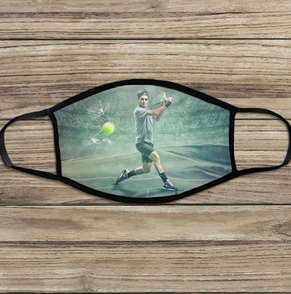Roger Federer face mask. Washable face mask for kids and | Etsy