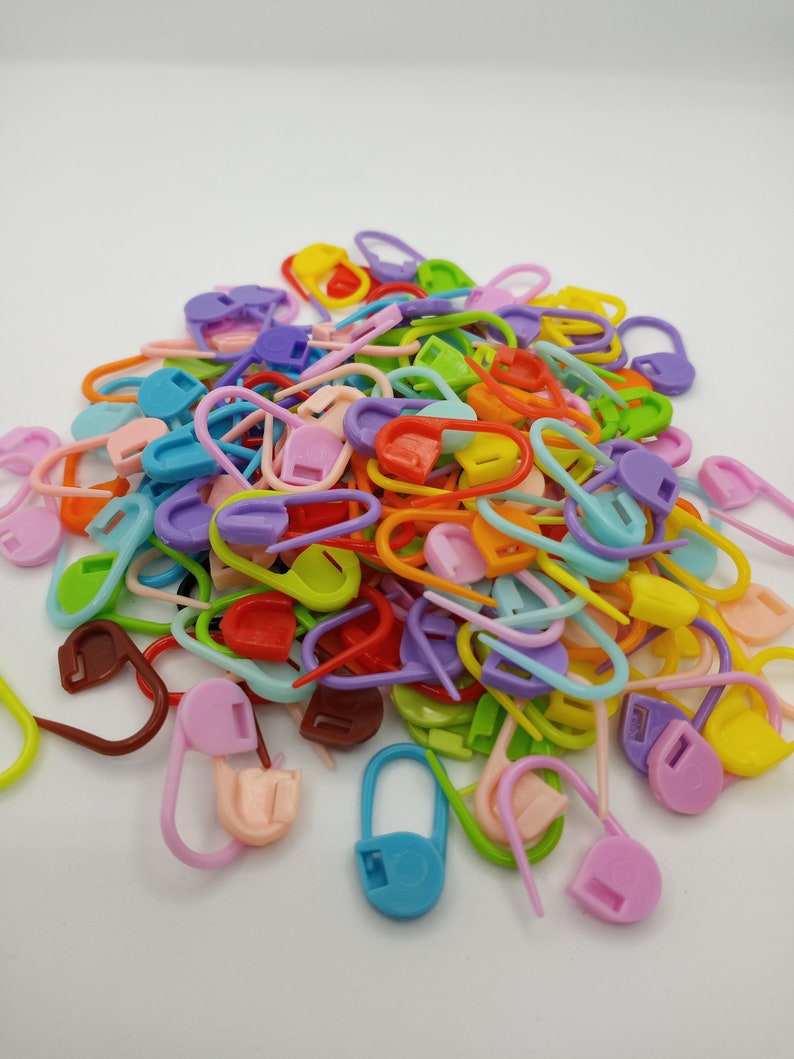 10 Plastic Stitch Markers Knitting Stitch Markers Progress - Etsy