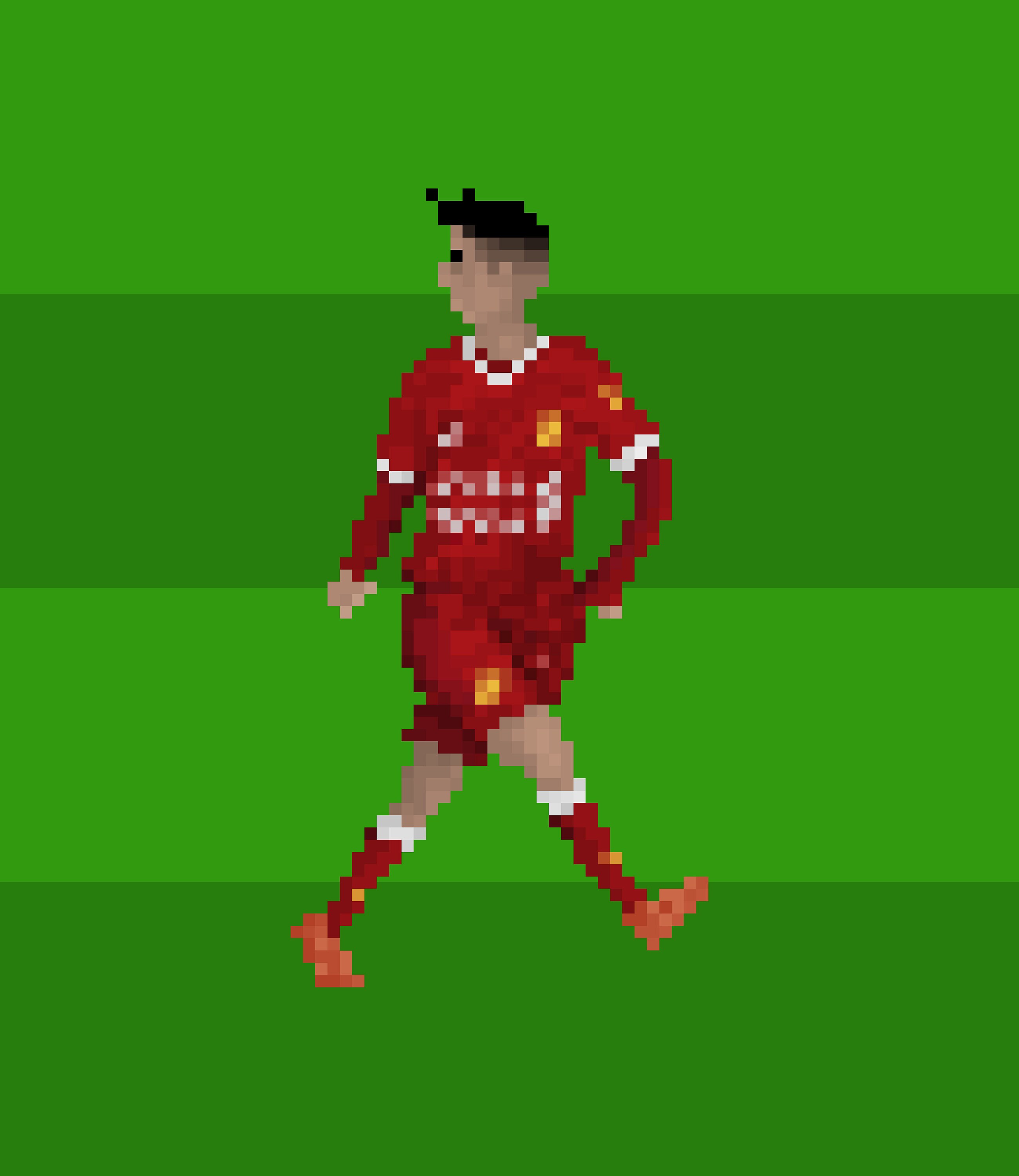 Liverpool Firmino Pixel Player Art Print Football Poster | Etsy