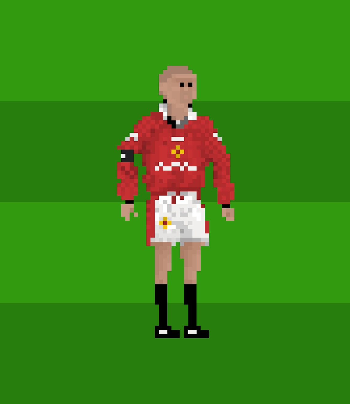 ERIC CANTONA Retro Football Pixel Art Manchester United - Etsy UK