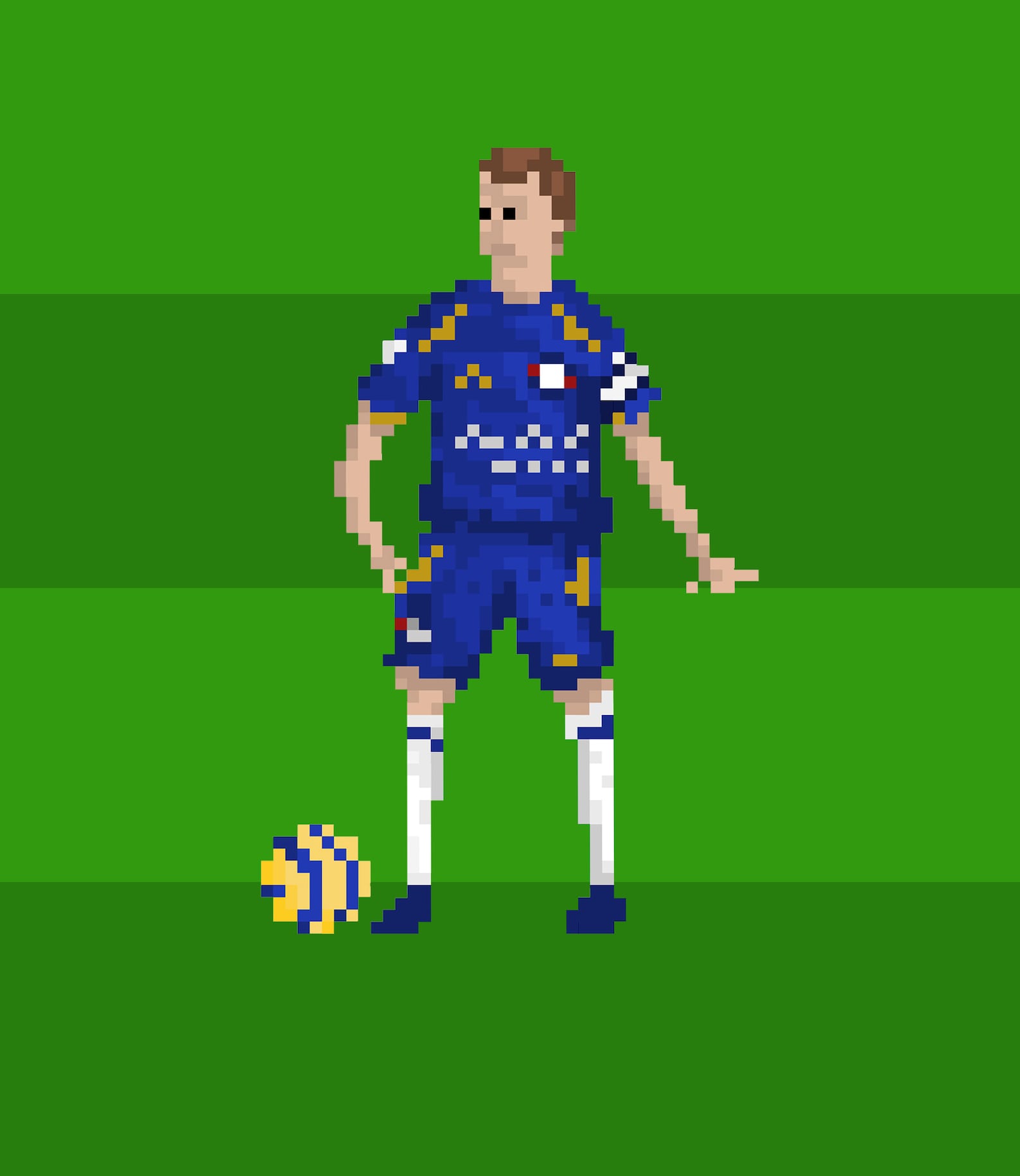 Chelsea Terry Pixel Player Art Print Football Poster John - Etsy UK