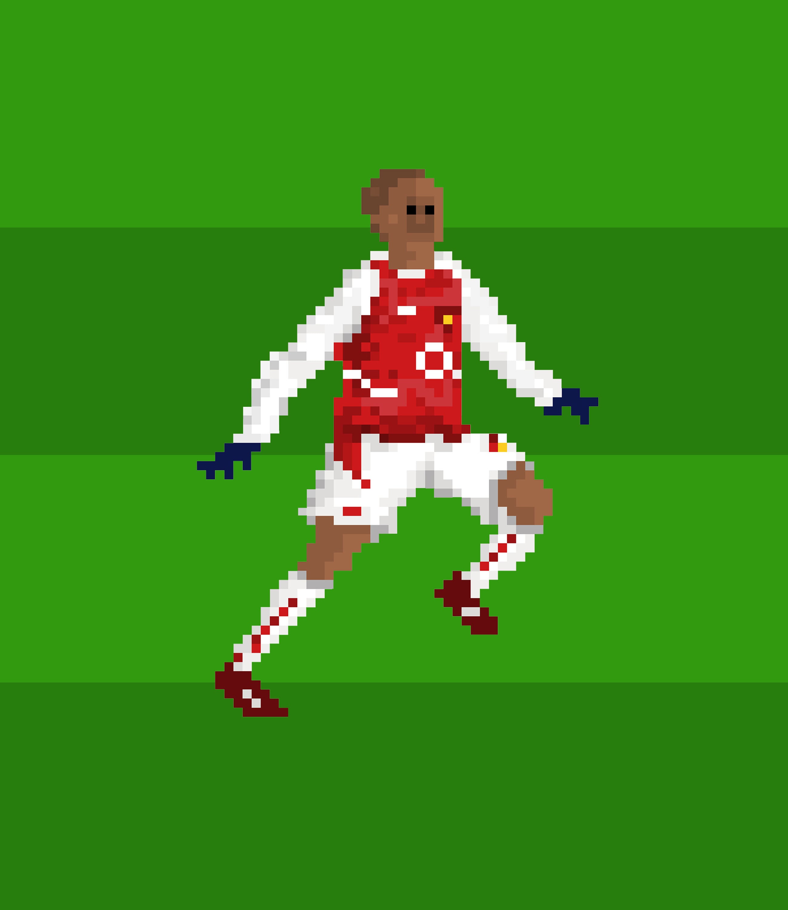 Arsenal Thierry Henry Pixel Player Art Print Football Poster | Etsy UK