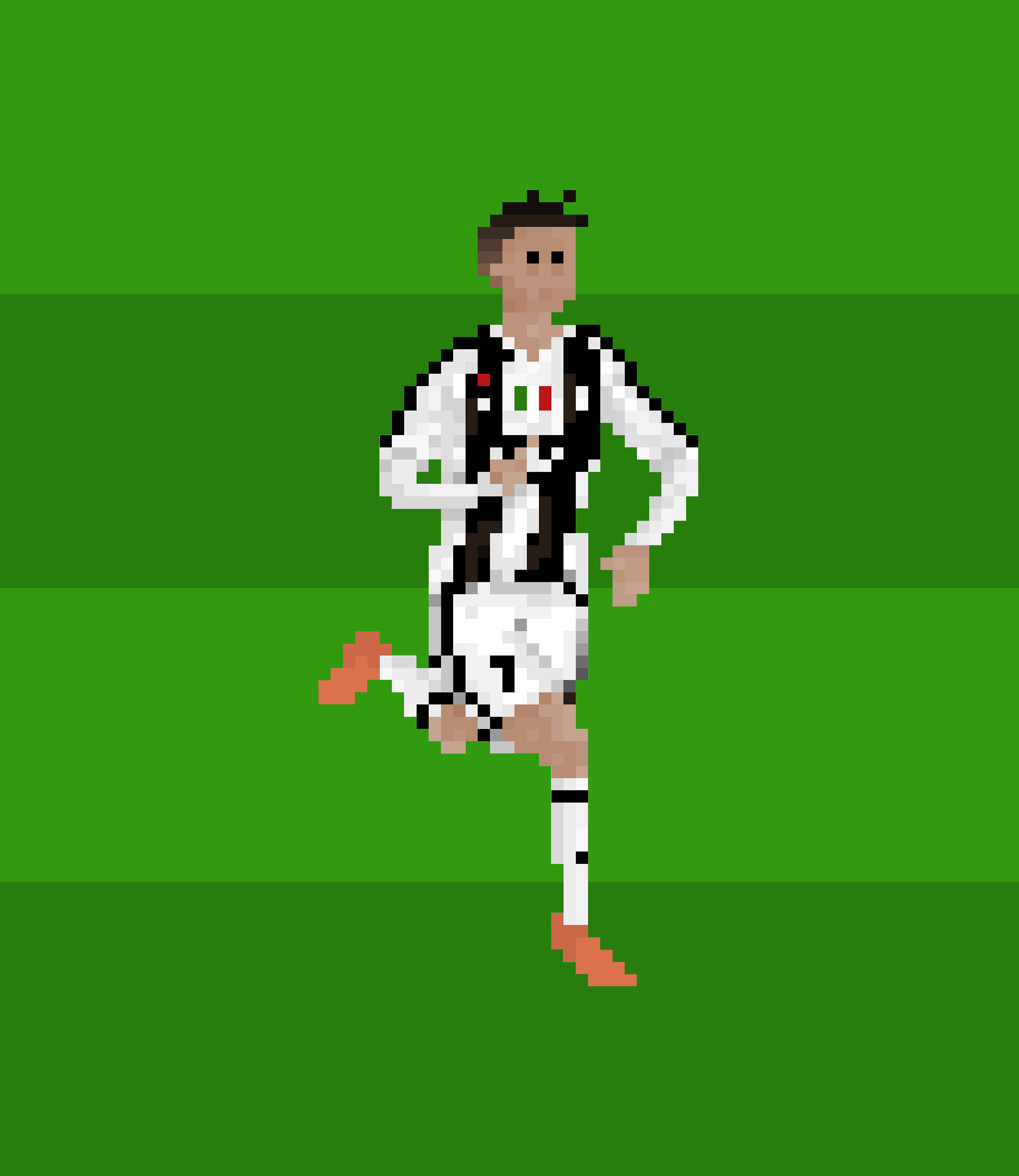 Juventus Cristiano Ronaldo Pixel Player Art Print Football | Etsy