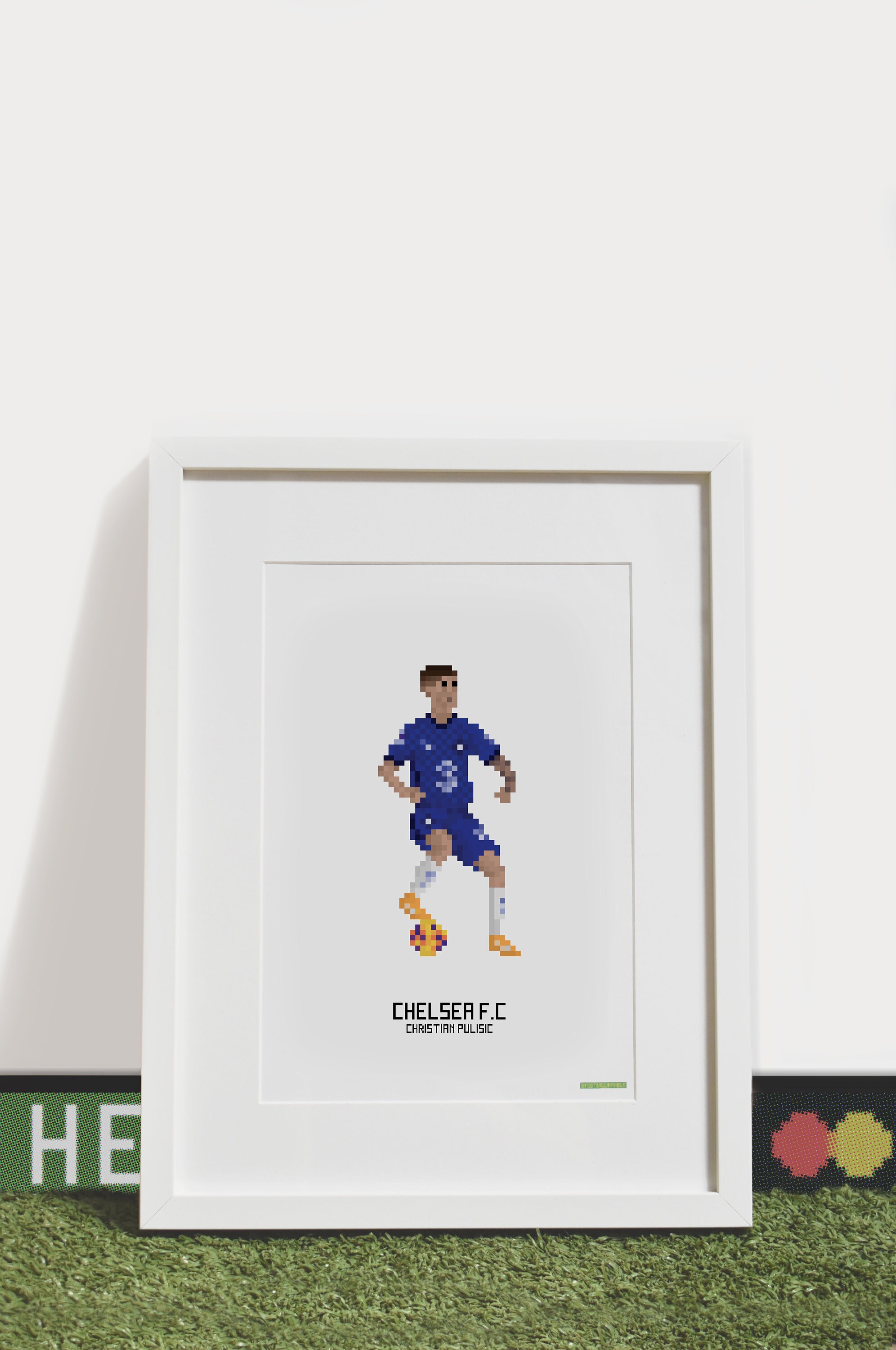 SALE CHRISTIAN PULISIC Retro Fußball Pixel Art Chelsea - Etsy.de
