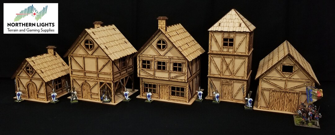 28mm to 35mm MDF Medieval / Fantasy Building Set – for Use With Age of ...