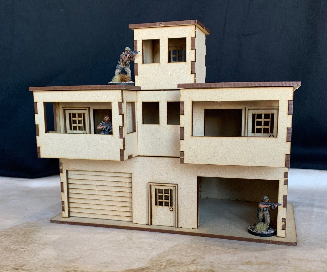 28mm MDF Modern Apartment Set Set of 4 Buildings for Spectre, Modern ...