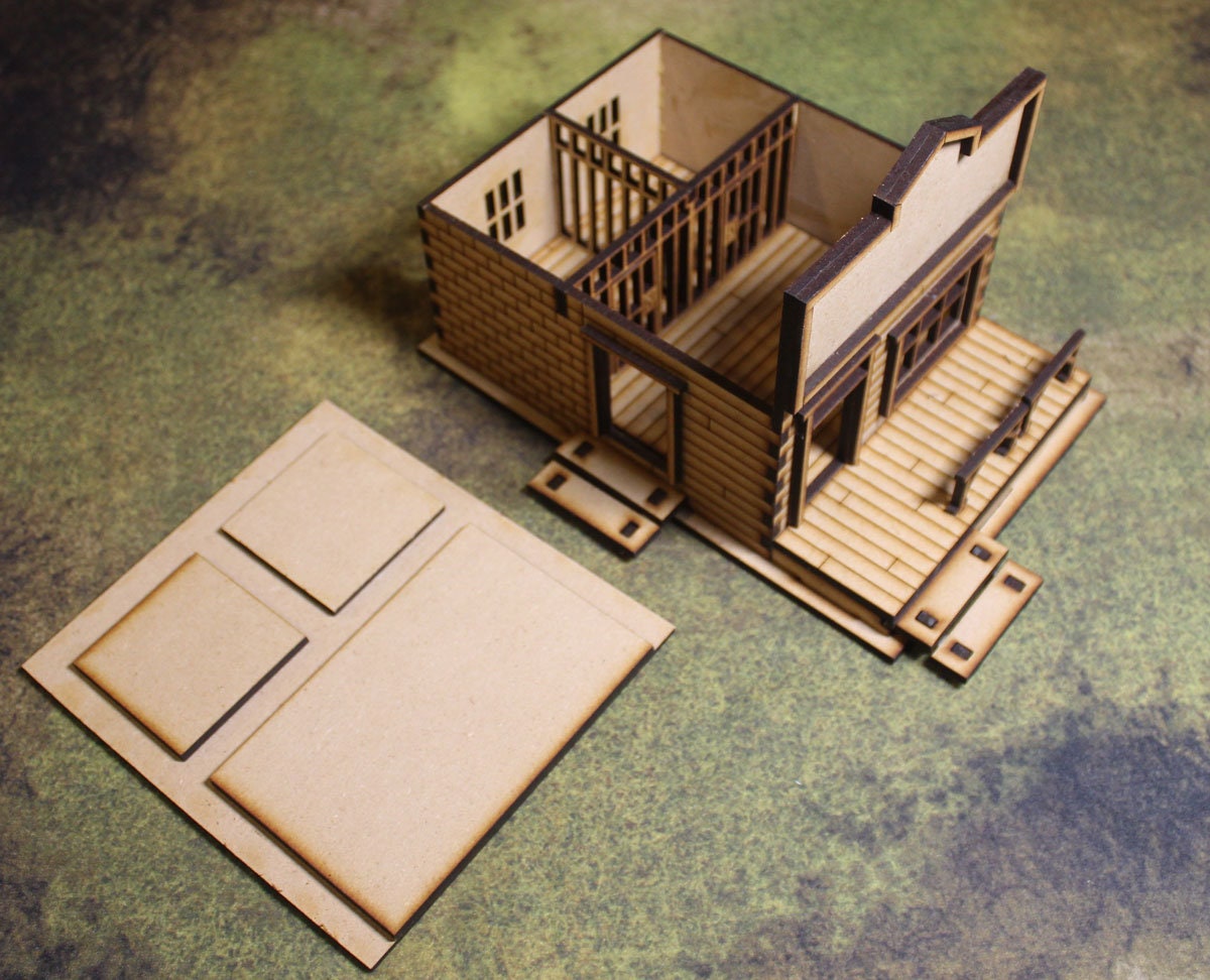 28mm to 35mm MDF Western Building Basic Set Set of Buildings - Etsy