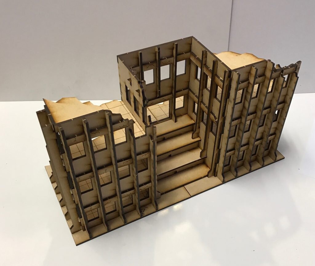 Warhammer 40k / Bolt Action Gothic Building Ruins Set #2 (7 Building ...