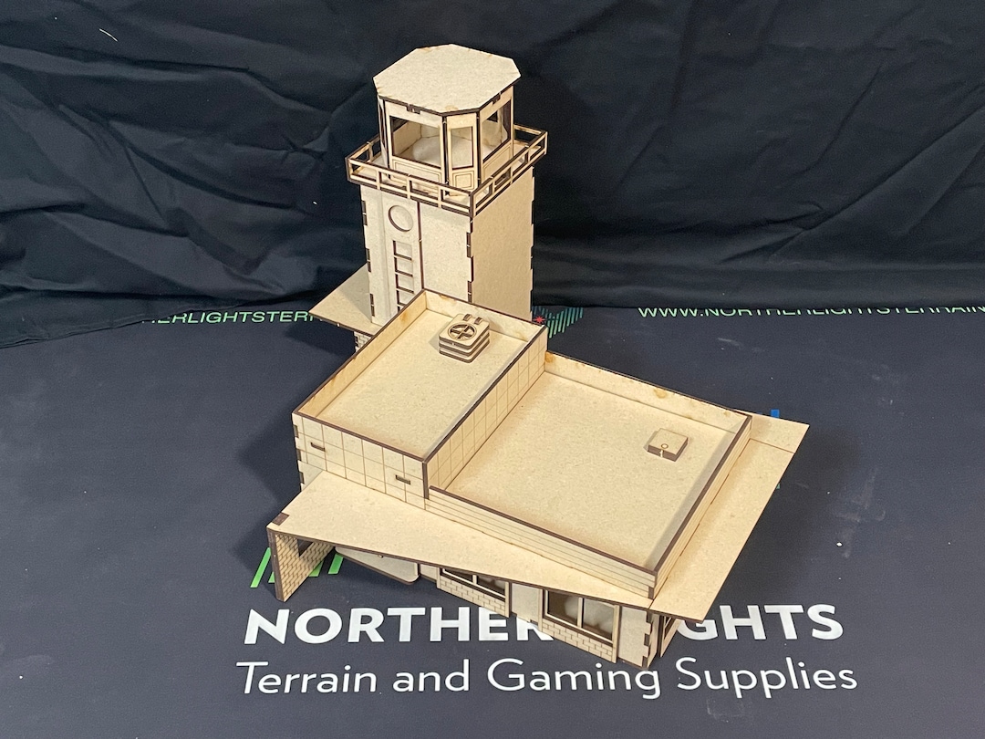 MDF Airport and Air Control Tower Terrain Set - 28mm - Marvel Crisis ...