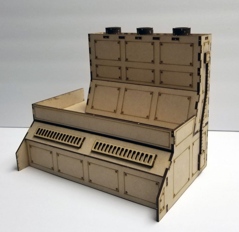 MDF Terrain Sci-fi Power Plant for Star Wars: Legion, Warhammer 40k ...