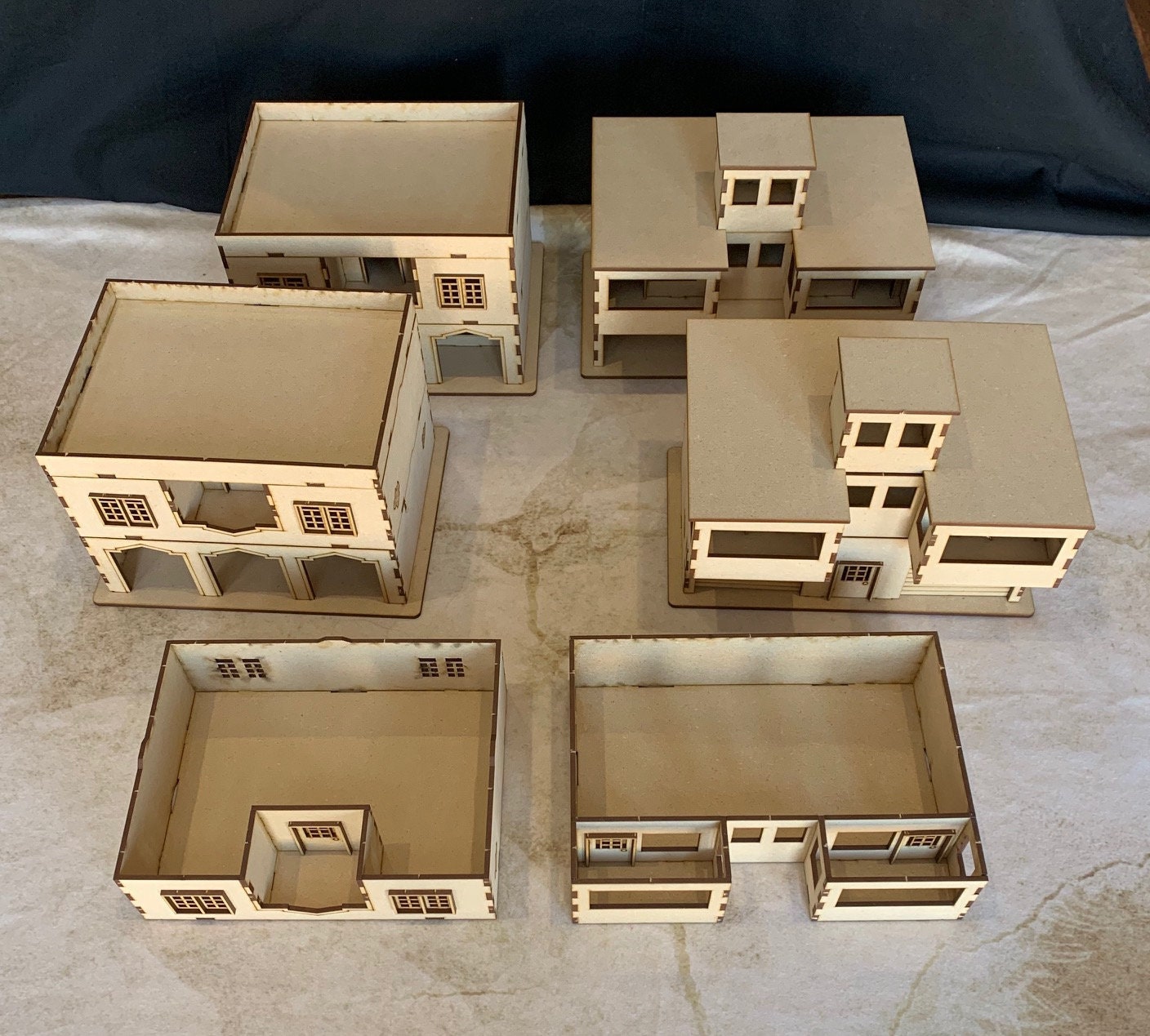 28mm MDF Modern Apartment Set Set of 4 Buildings for Spectre, Modern ...