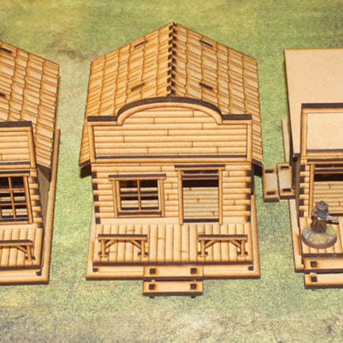 28mm to 35mm MDF Western Building Basic Set Set of Buildings - Etsy Canada