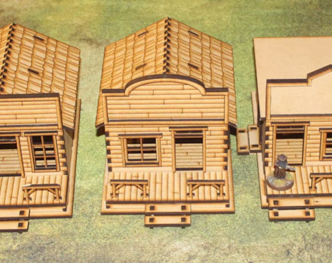28mm to 35mm MDF Western Building Basic Set Set of Buildings - Etsy