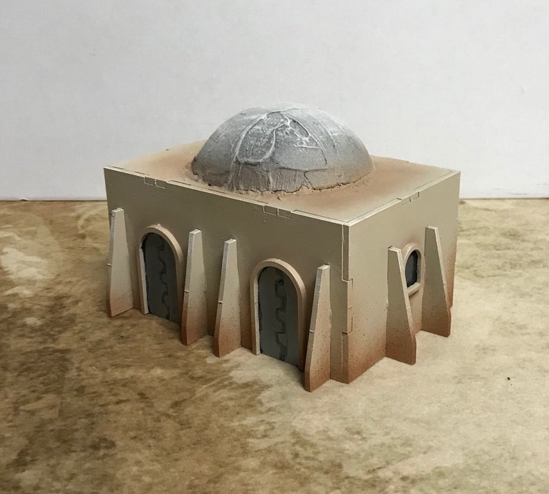 28mm to 40mm MDF Sci-fi Desert Buildings Set of 5 Terrain Pieces for ...