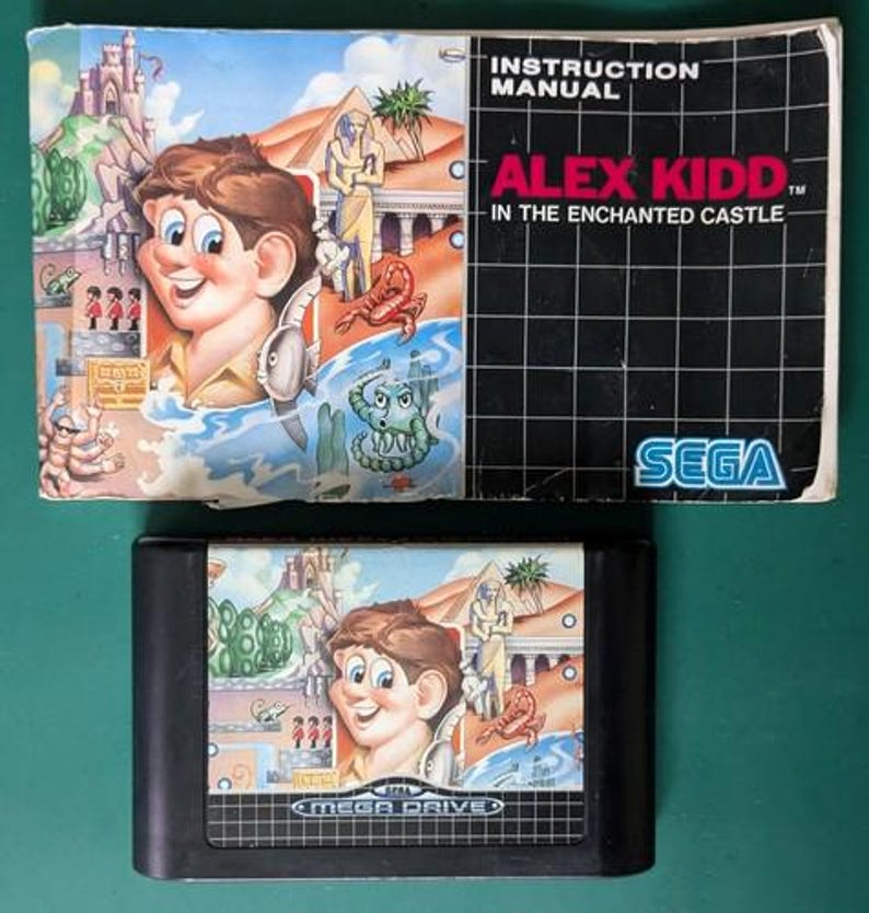 Alex Kidd in the Enchanted Castle Mega Drive - Etsy