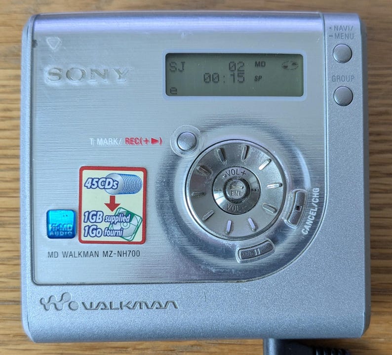 Sony MZ-NH700 Hallo-MD Minidisc Player - Etsy.de