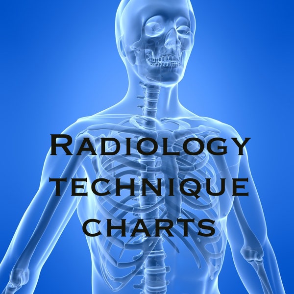 Radiology Pocket Technique Chart - Etsy