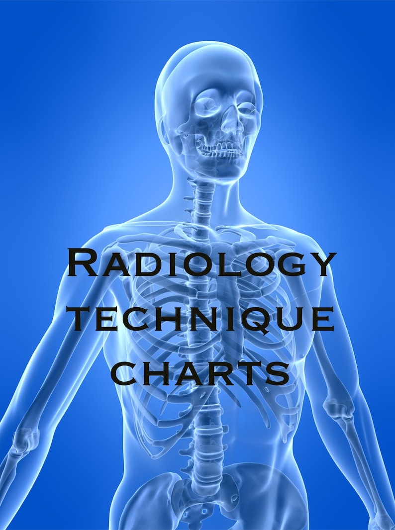 Radiology - Pocket Technique Chart - Etsy