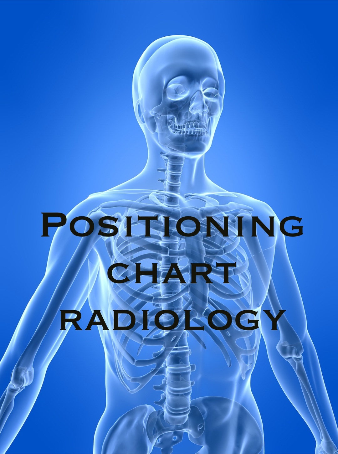 Radiology - Positioning Chart - Etsy