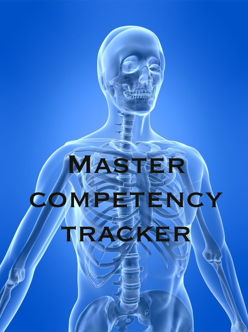 Radiology - Master Competency Tracker - Etsy