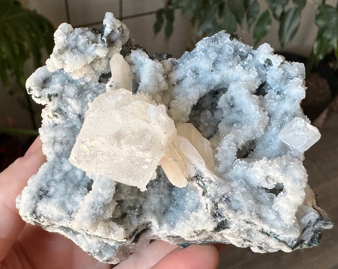 Zeolite Crystal Cluster | Natural Raw Rough Chalcedony Calcite and ...