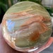 3lb Green Onyx Sphere Crystal Large | Natural Banded Stone Carved ...