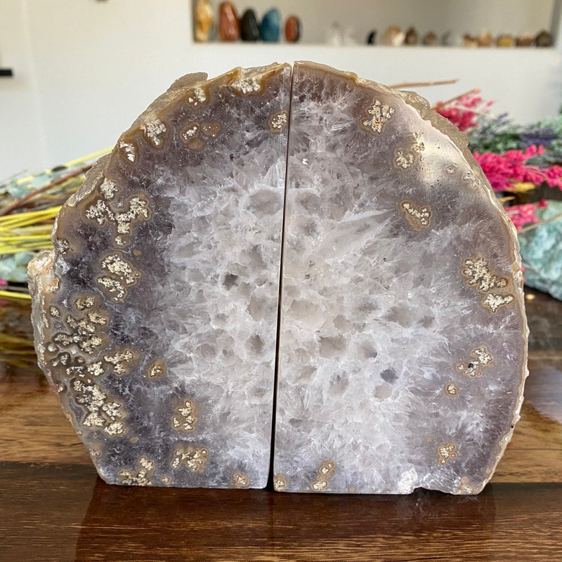 Geode Bookends - Etsy