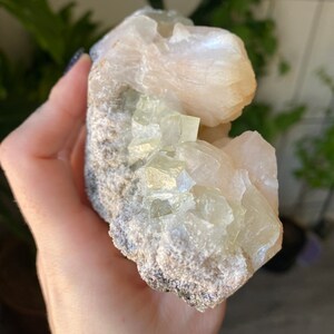 1.4lb Stilbite & Apophyllite Crystal Cluster | Natural Raw Rough ...