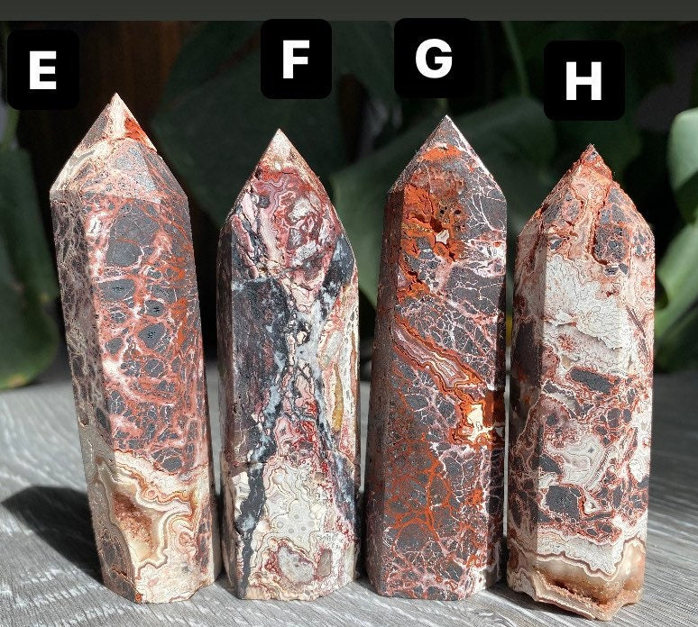 Mexican Agate Stone Towers Natural Mexican Crazy Lace Agate | Etsy