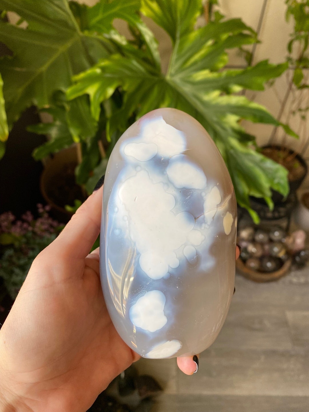 1.5lb Orca Agate Crystal | Natural Stone Carved & Polished Free Form ...