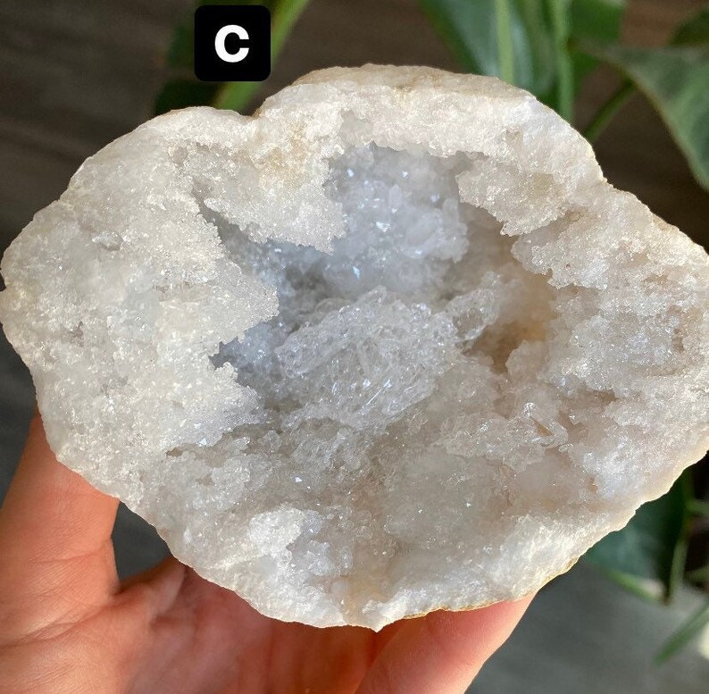 Clear Quartz Cluster Geode Half Natural Raw Metaphysical - Etsy