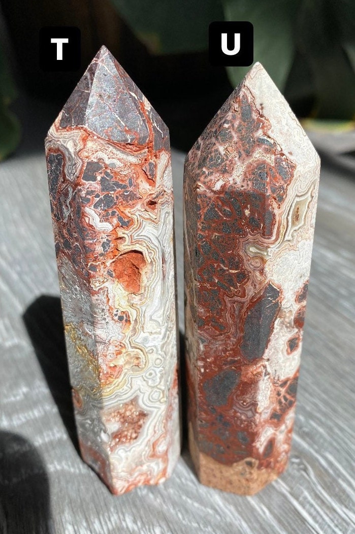 Mexican Agate Stone Towers Natural Mexican Crazy Lace Agate | Etsy