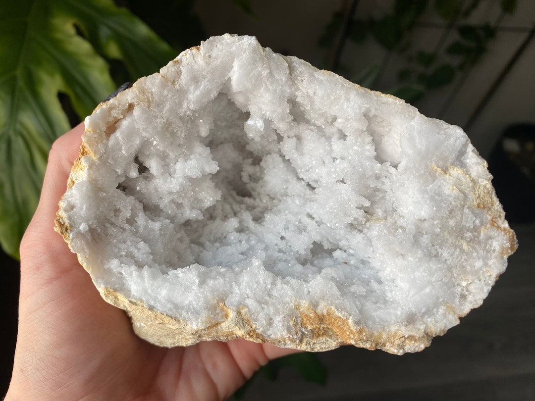 Clear Quartz Cluster Geode Half Natural Raw Metaphysical - Etsy