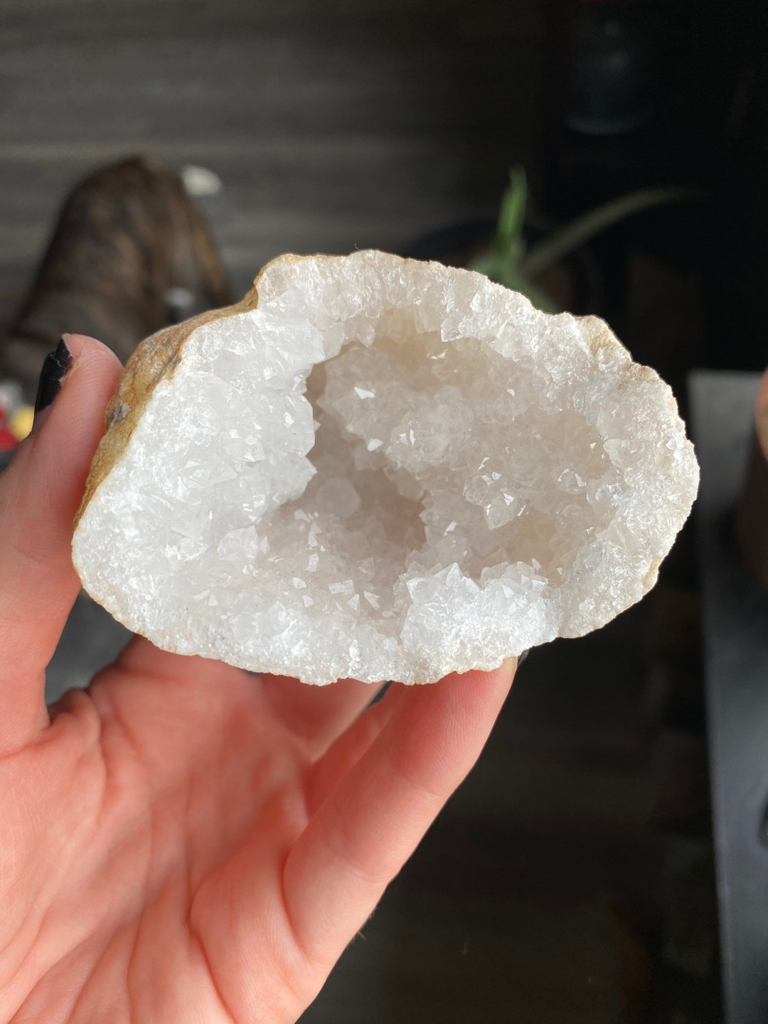 Clear Quartz Cluster Geode Half Natural Raw Metaphysical - Etsy