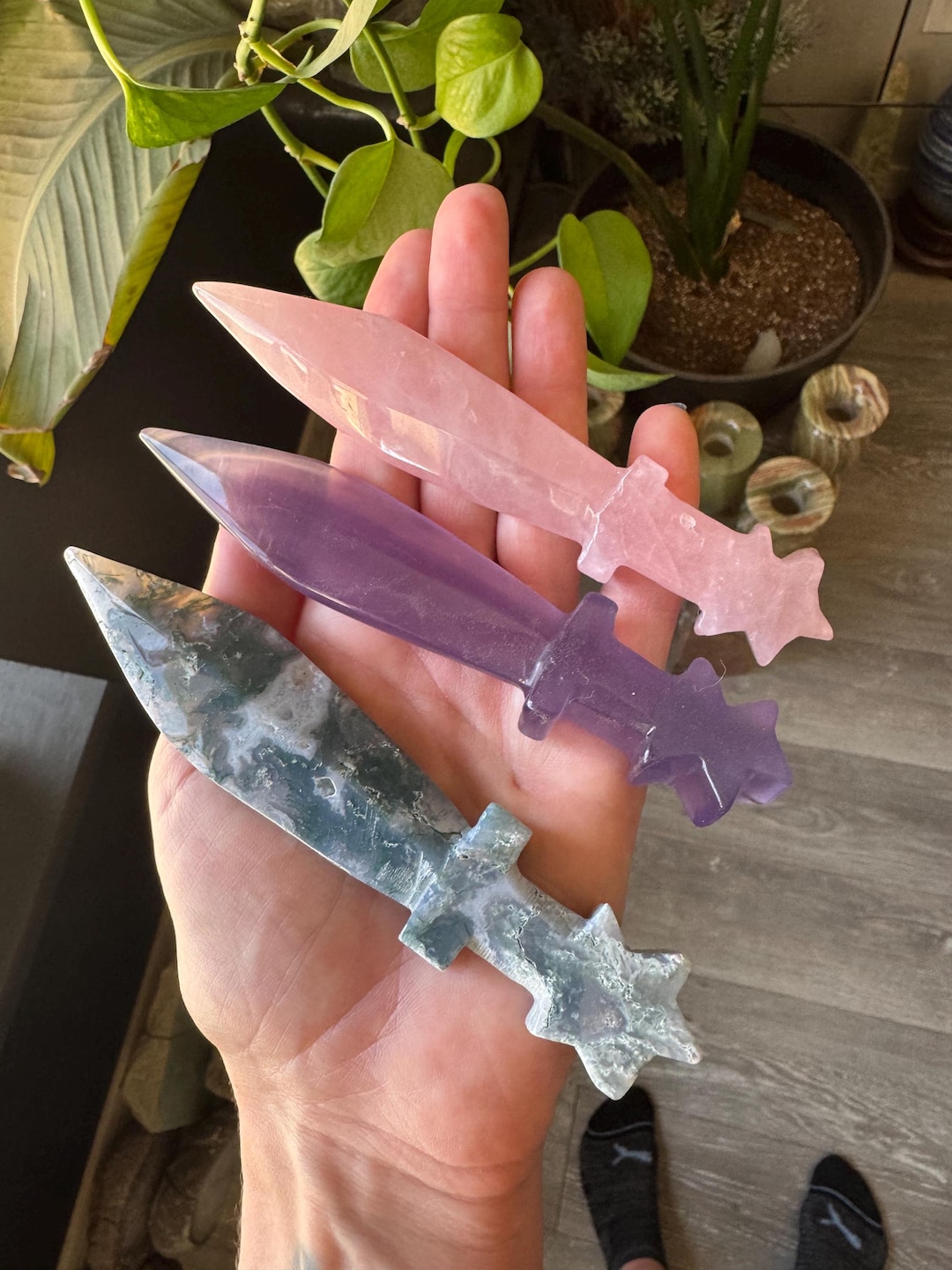 Crystal Sword Assorted Crystal | Natural Carved and Polished Gemstone ...