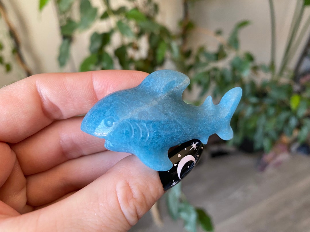 Trolleite Shark Crystal | Natural Stone Carved & Polished Shark ...