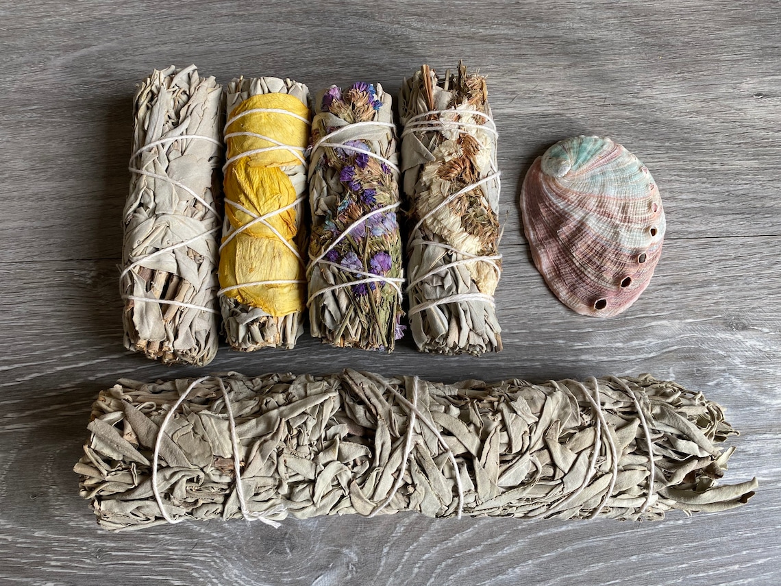 White Sage Individual Smudge Stick 4 to 9 Flower | Etsy