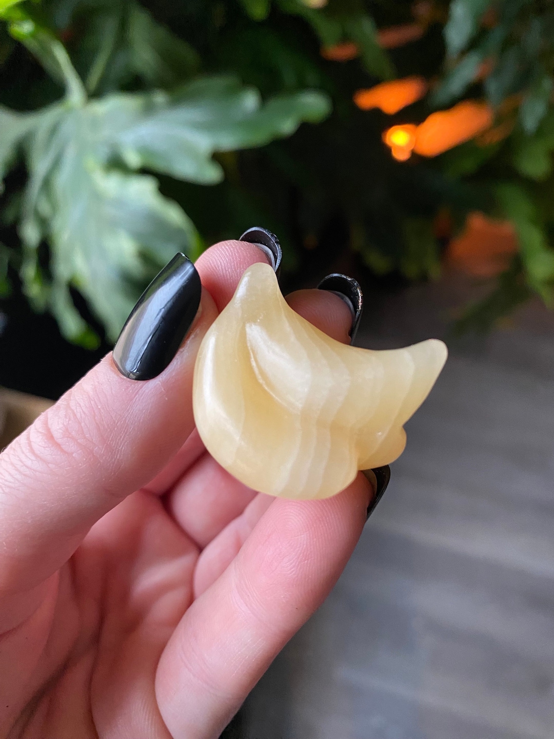 Yellow Calcite Banana Bunch Crystal | Natural Stone Yellow Carved ...